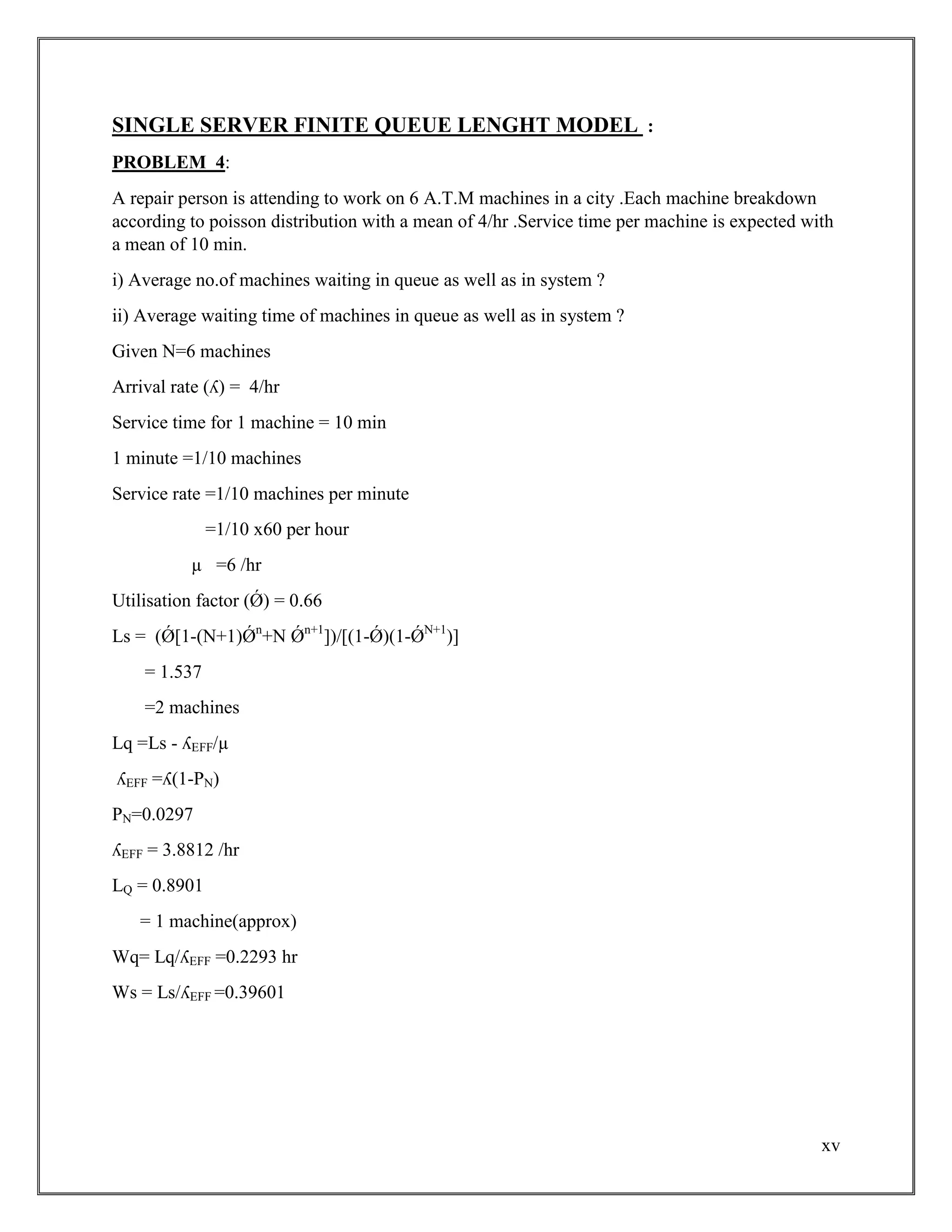 queueing problems in banking | PDF