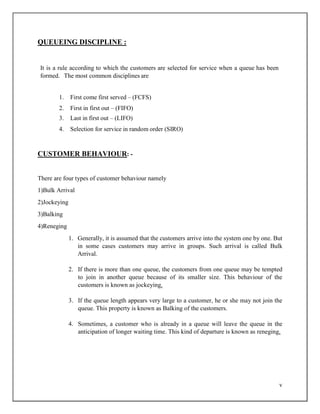 queueing problems in banking | PDF