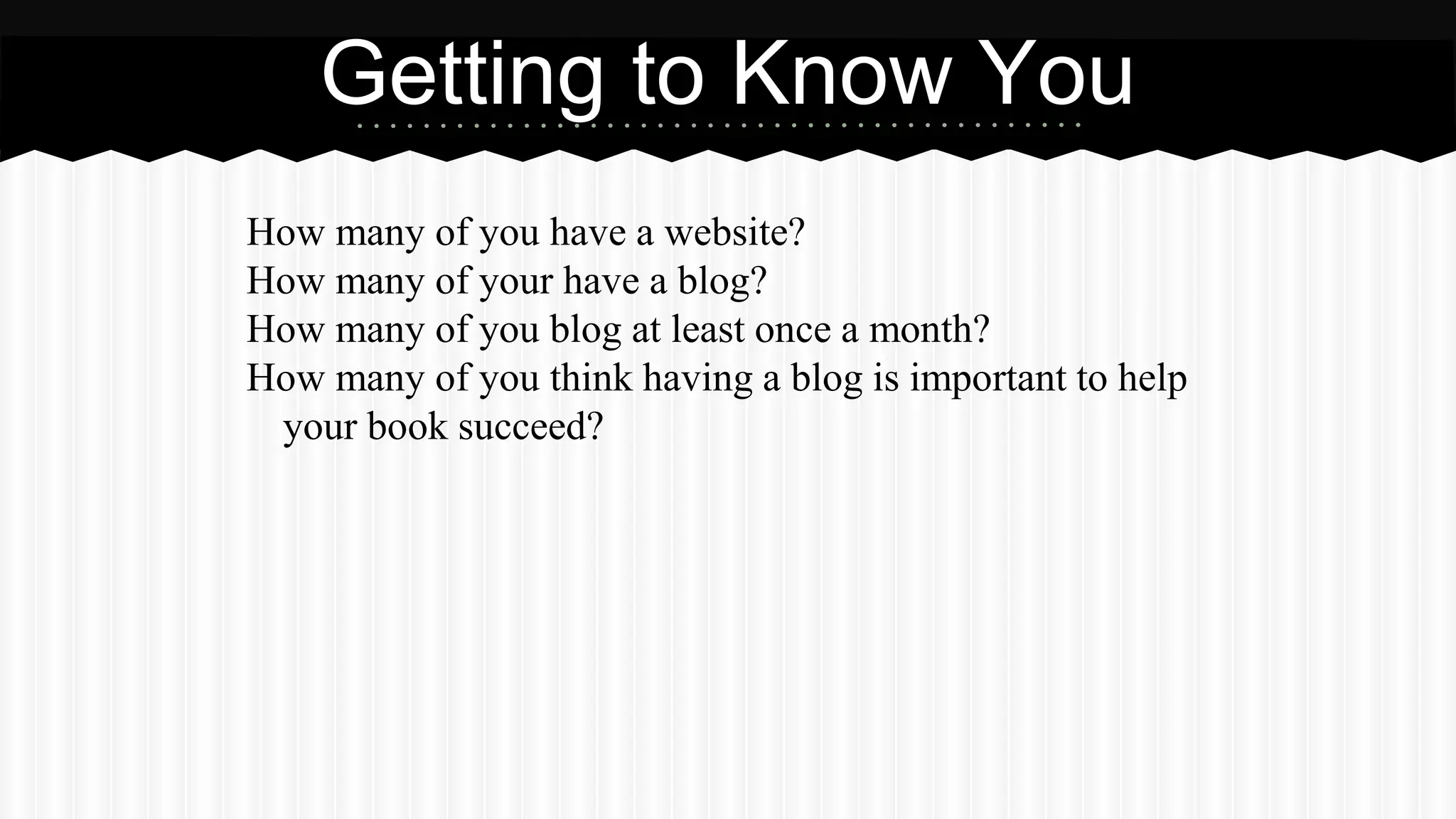 Getting started author blogging | PPT