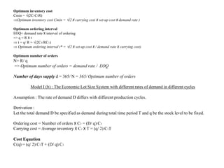 Operations research : Inventory/Production Managemet and Queueing ...