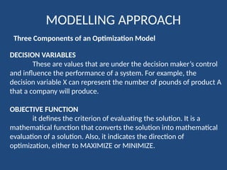 Introduction to Operations Research and Linear Programming | PPTX