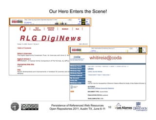 Analyzing the Persistence of Referenced Web Resources with Memento | PPT