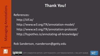Managing Annotations (OR2016) | PPT