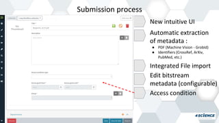 Or2019 DSpace 7 Enhanced submission & workflow | PPTX