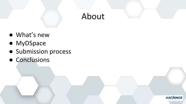 Or2019 DSpace 7 Enhanced submission & workflow | PPTX