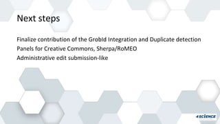 Or2019 DSpace 7 Enhanced submission & workflow | PPTX