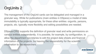 DSpace-CRIS 7: What is Coming? OR2020 | PPT