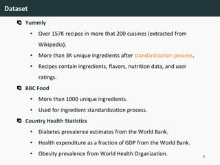Kissing Cuisines: Exploring Worldwide Culinary Habits on the Web | PPT