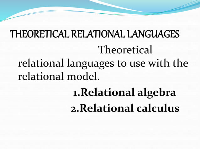 OrACLE RELATIONAL | PPT