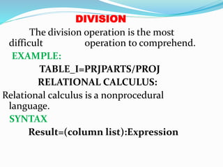 OrACLE RELATIONAL | PPT