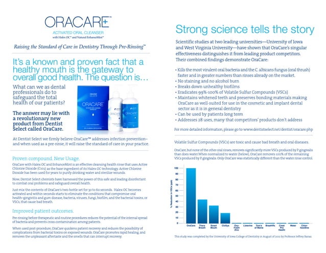 OraCare Brochure | PDF
