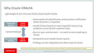 New Features in Oracle ORAchk & EXAchk 12.2.0.1.1 | PPT