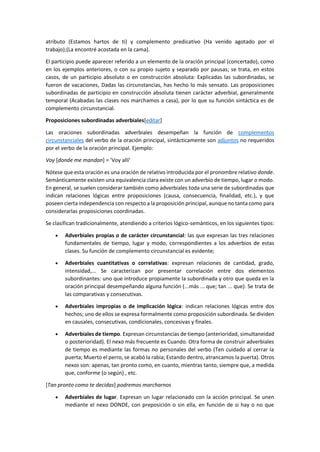 Oración compuesta | PDF