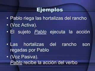 Oraciones activas y pasivas | PPTX