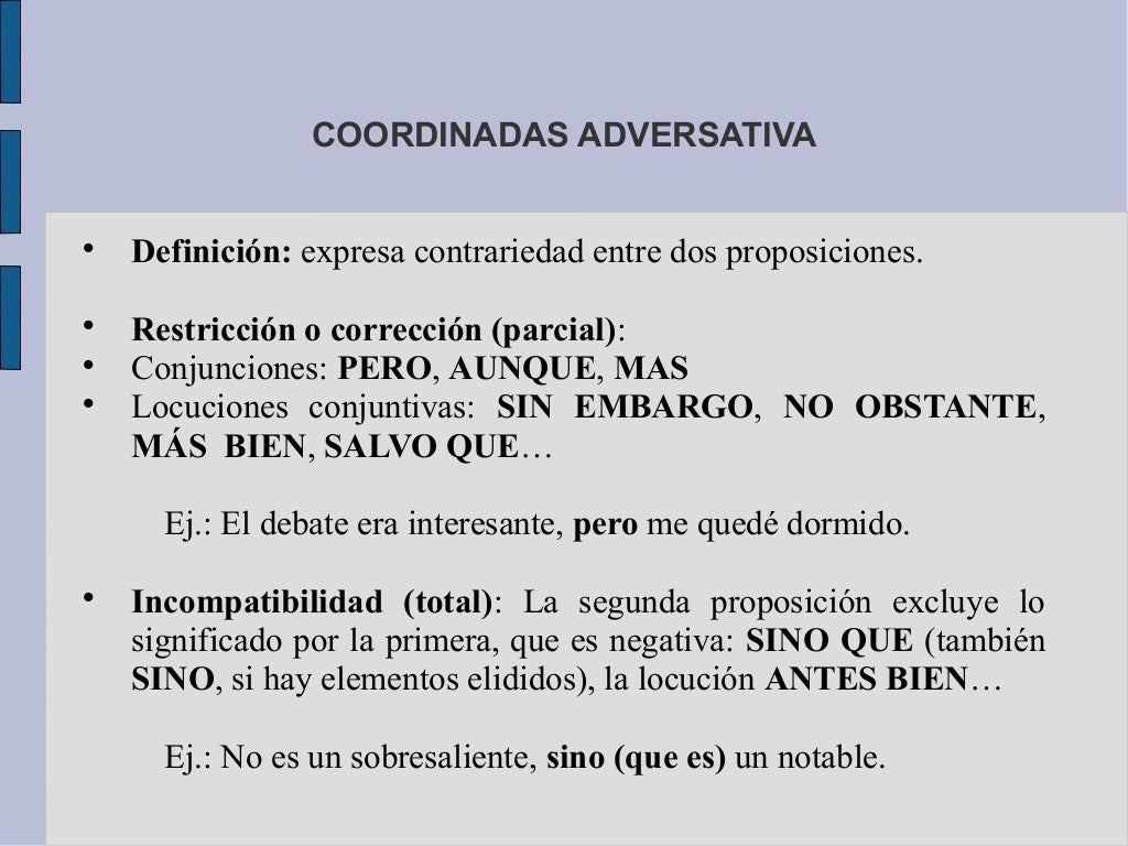 Oraciones Coordinadas