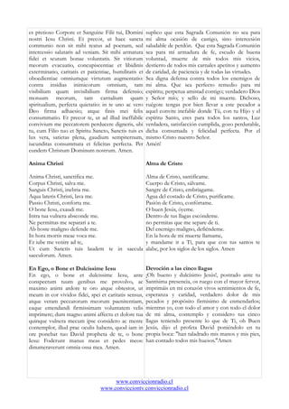 Oraciones diversas del cristiano latín y castellano - radio convicción ...