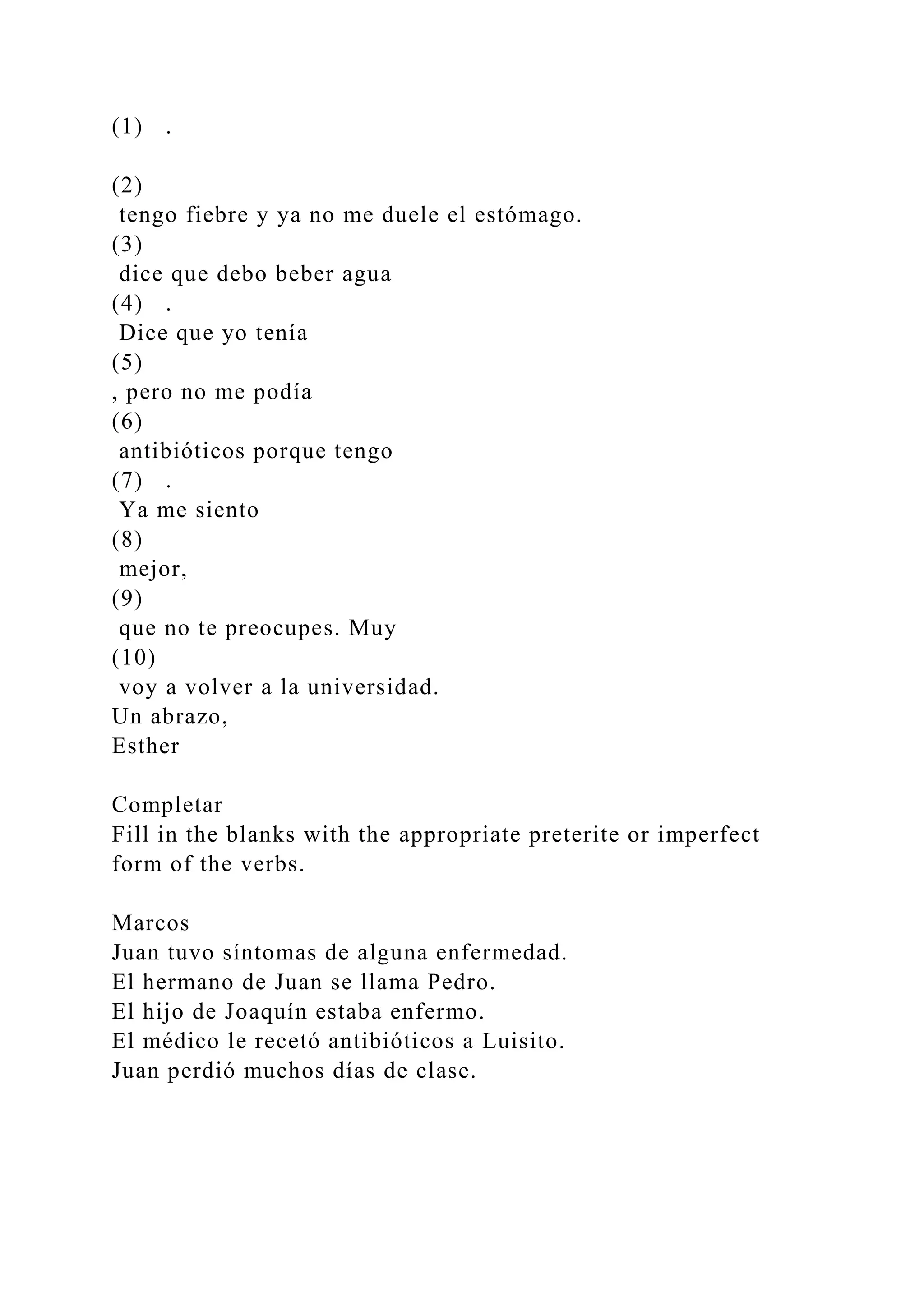 OracionesFill in the blanks with the imperfect form of the verbs..docx