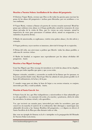 Oraciones por las almas del purgatorio 3 | PDF