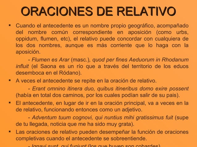 Oraciones Relativo | PPT