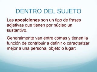 Oración Simple | PPTX