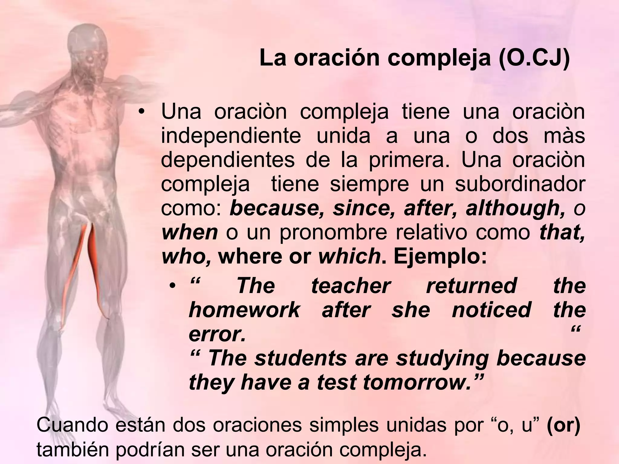 Oracion tipos (1) | PPTX | Lung and Respiratory Health | Diseases and Conditions