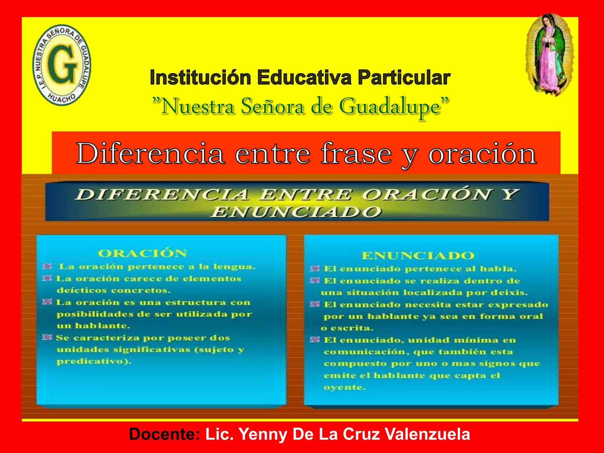 Oracion y frase | PPTX