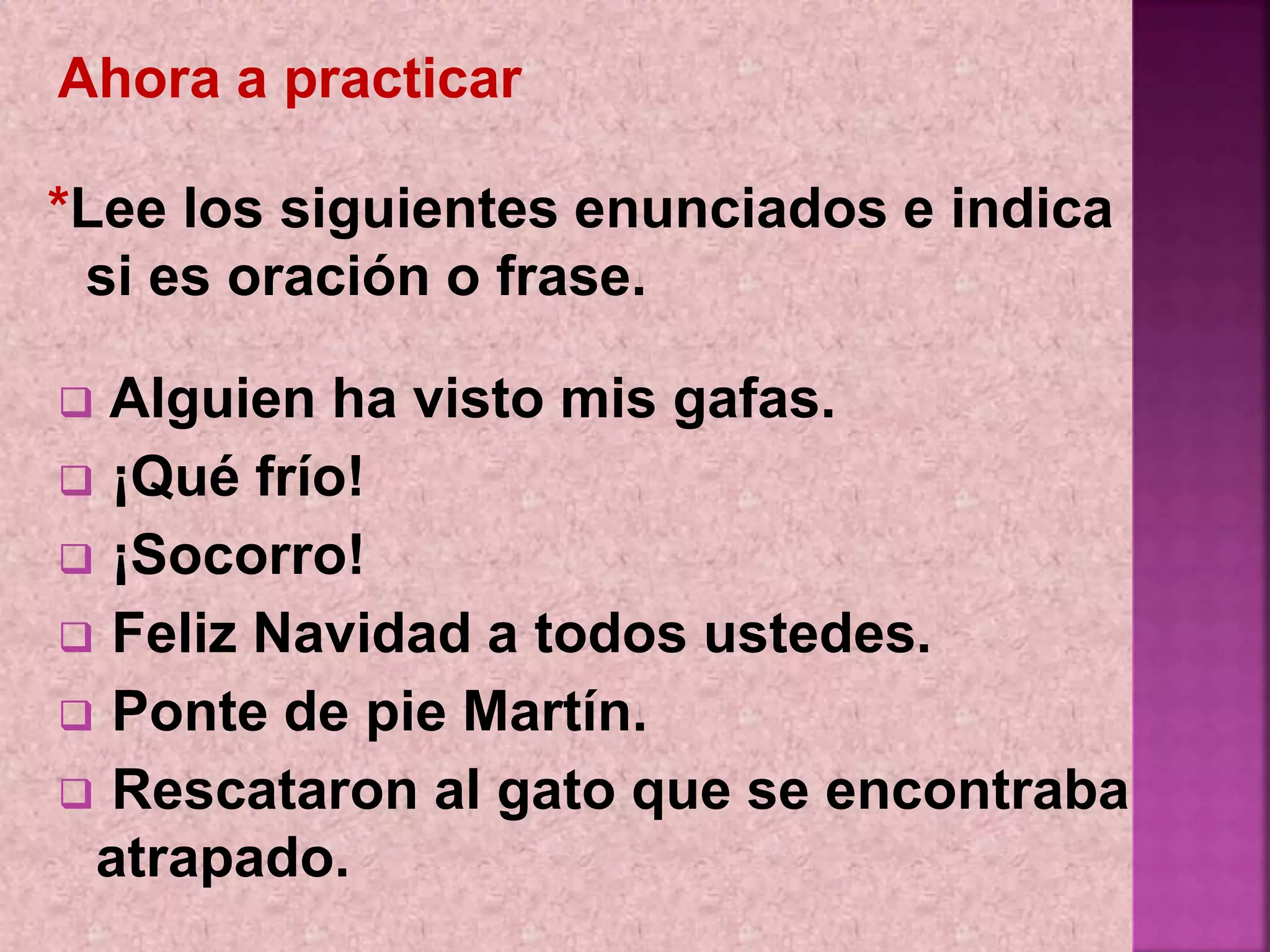 Oracion y frase | PPTX
