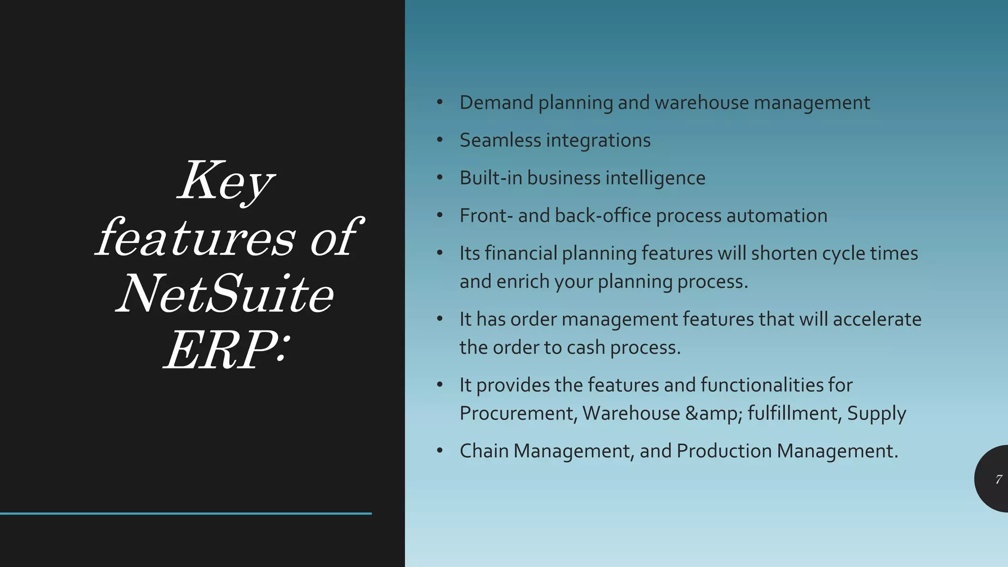 Oracle NetSuite Cloud Enterprise Resource Planning System | PPTX