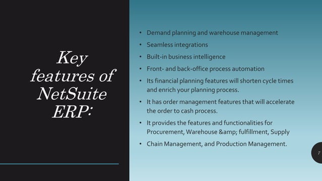 Oracle NetSuite Cloud Enterprise Resource Planning System | PPTX