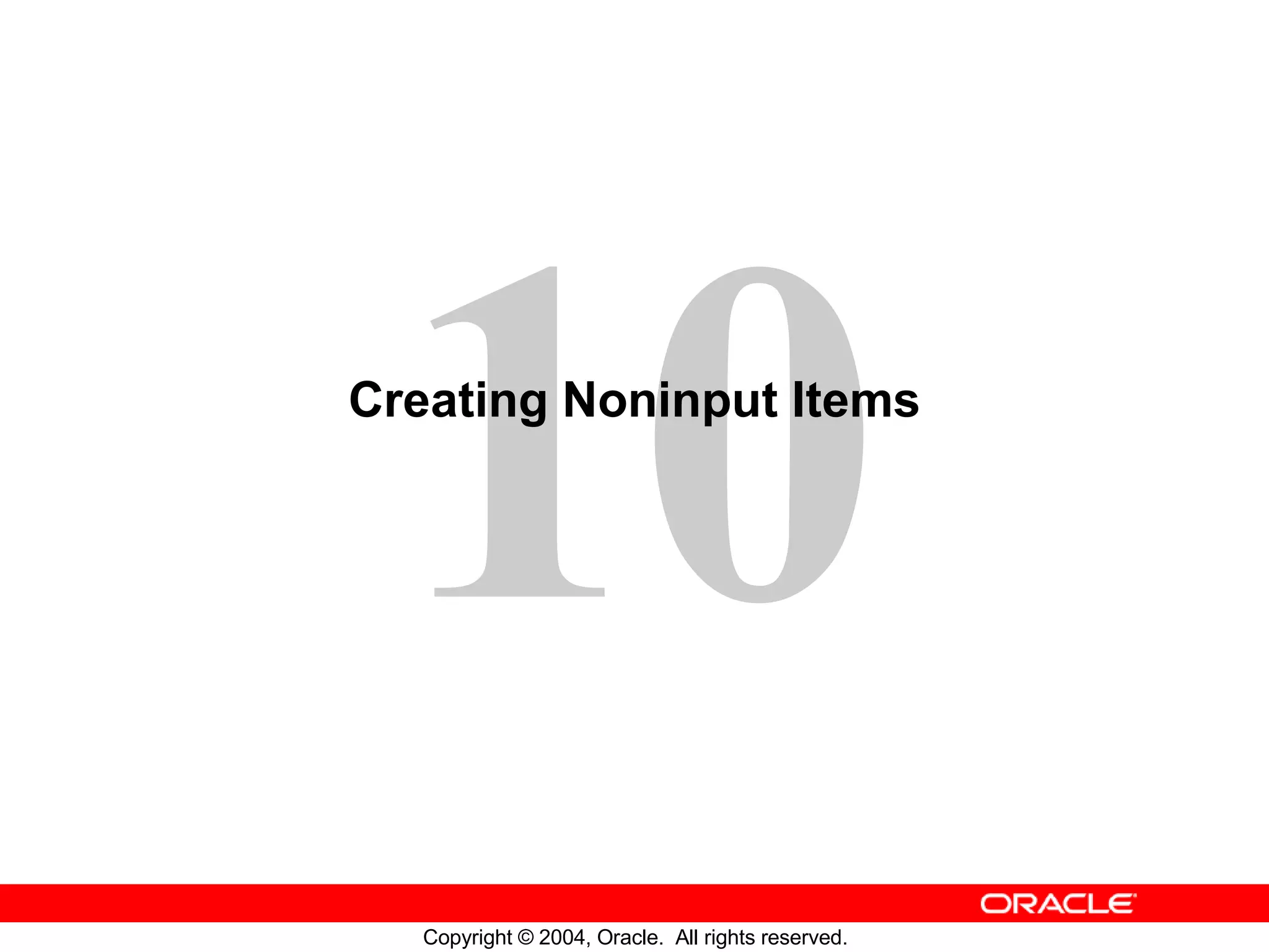 Oracle 10g Forms Lesson 10 | PPT