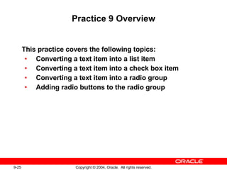 Oracle 10g Forms Lesson 9 | PPT | Programming Languages | Computing
