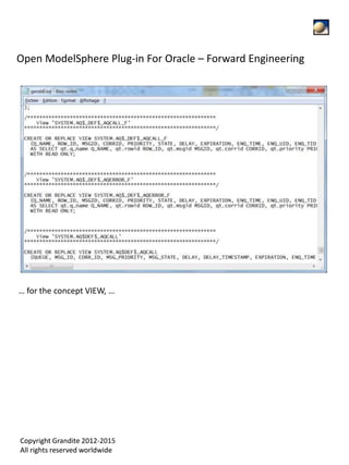 Oracle Plug-in For Open ModelSphere | PPTX