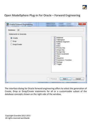 Oracle Plug-in For Open ModelSphere | PPTX