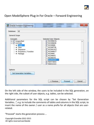 Oracle Plug-in For Open ModelSphere | PPTX