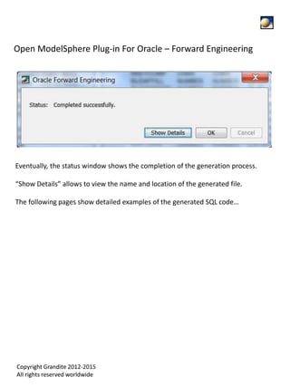 Oracle Plug-in For Open ModelSphere | PPTX