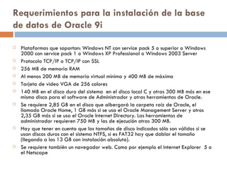 Instalacion de oracle database 9i | PPT | Databases | Computer Software ...