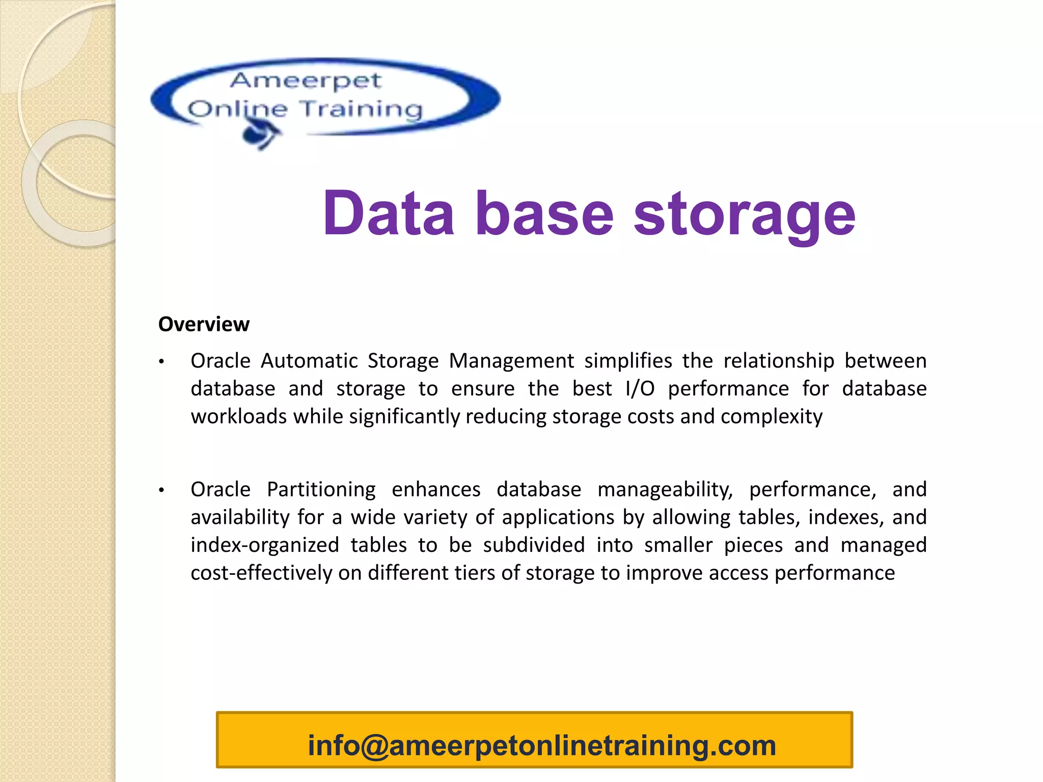 Oracle 12c Architecture Ppt