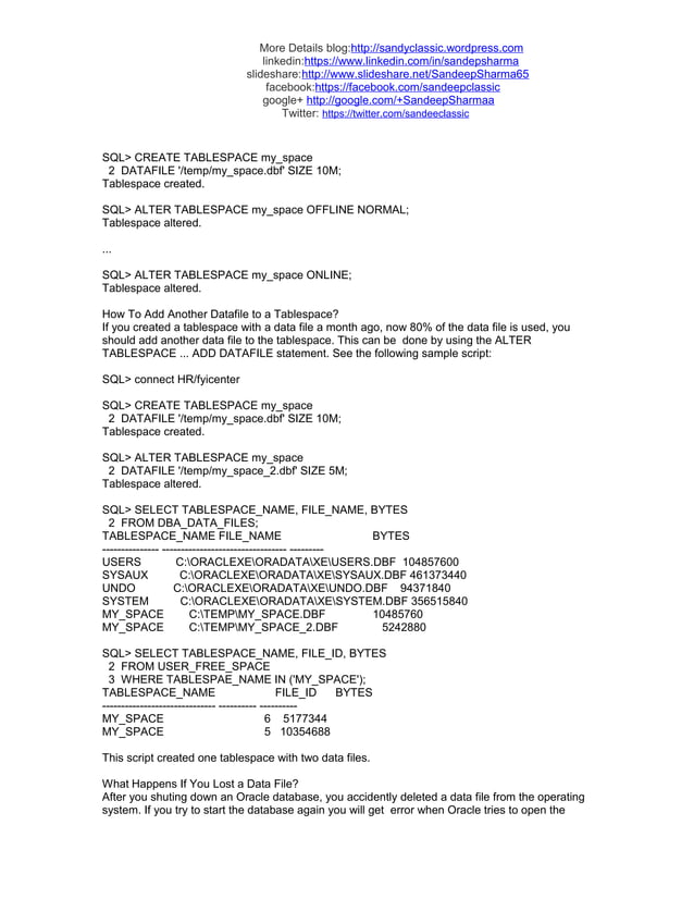 Oracle Complete Interview Questions