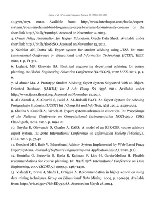 Rule-based expert systems for supporting university students | PDF