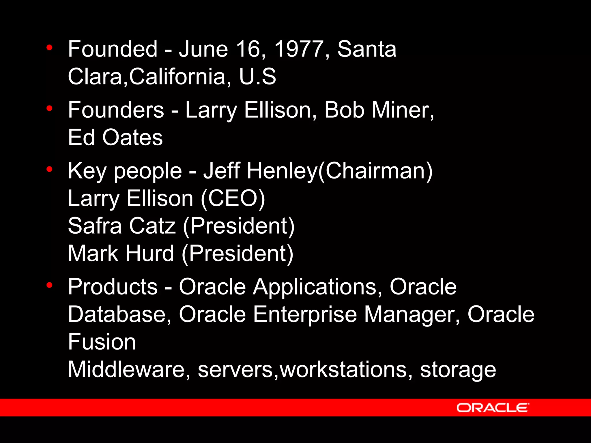 talent management product of Oracle | PPT