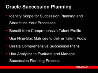 talent management product of Oracle | PPT