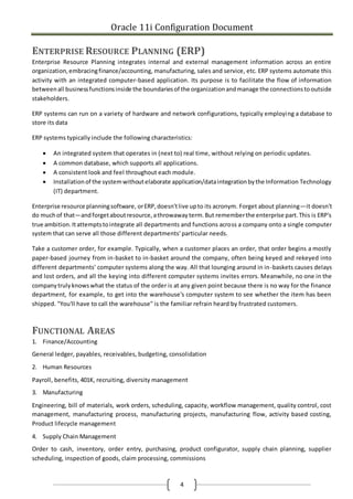 Oracle 11i Configuration Document | DOCX
