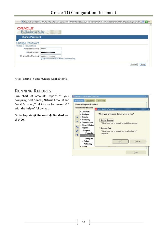Oracle 11i Configuration Document