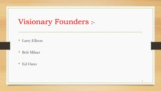 Everything You want to know About Oracle Corporation | PPTX