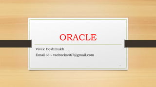 Oracle database history, products, acquisitions and rivals | PPT