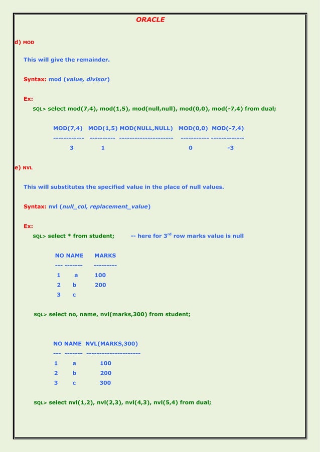 ORACLE, SQL, PL/SQL Made very very Easy Happy Learning.... | PDF