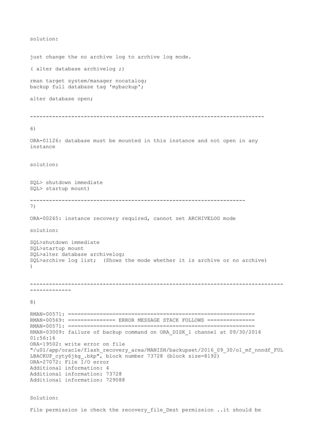 Oracle Ora Errors Txt Operating Systems Computer Software And