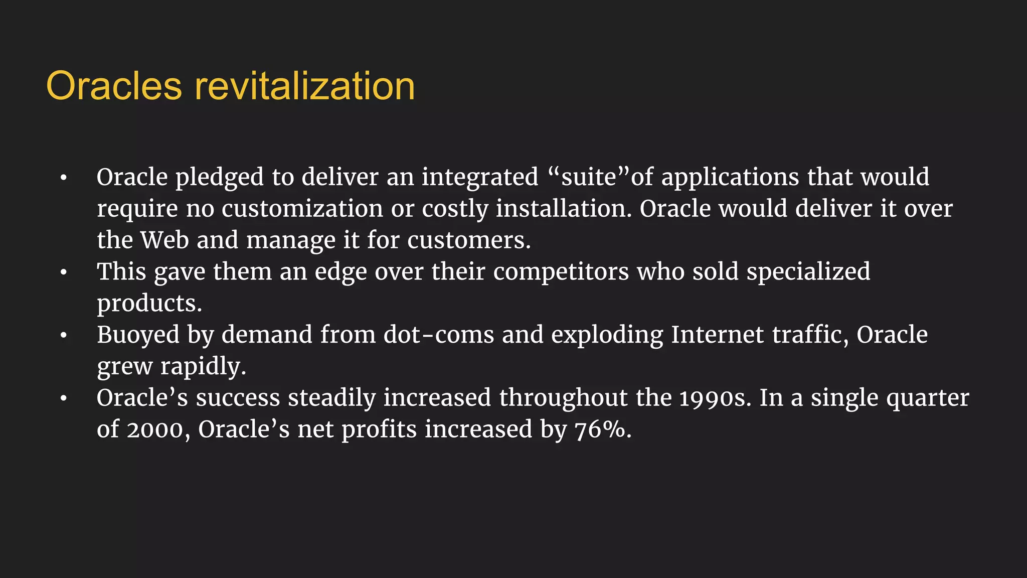 Larry Ellison, the wisdom behind Oracle | PPT Larry Ellison, the wisdom behind Oracle | PPT