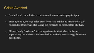 Larry Ellison, the wisdom behind Oracle | PPTX