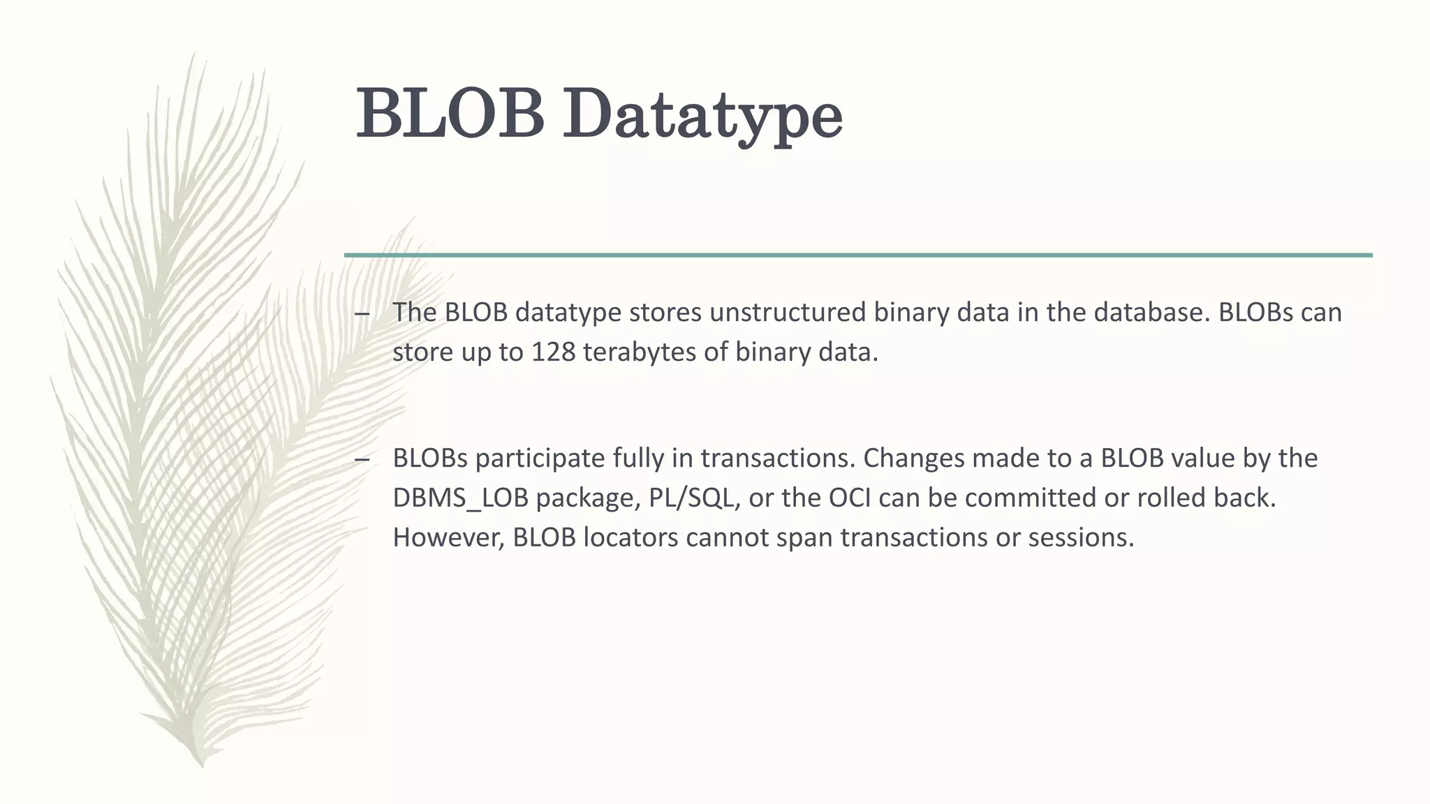 Oracle | PPTX | Databases | Computer Software and Applications